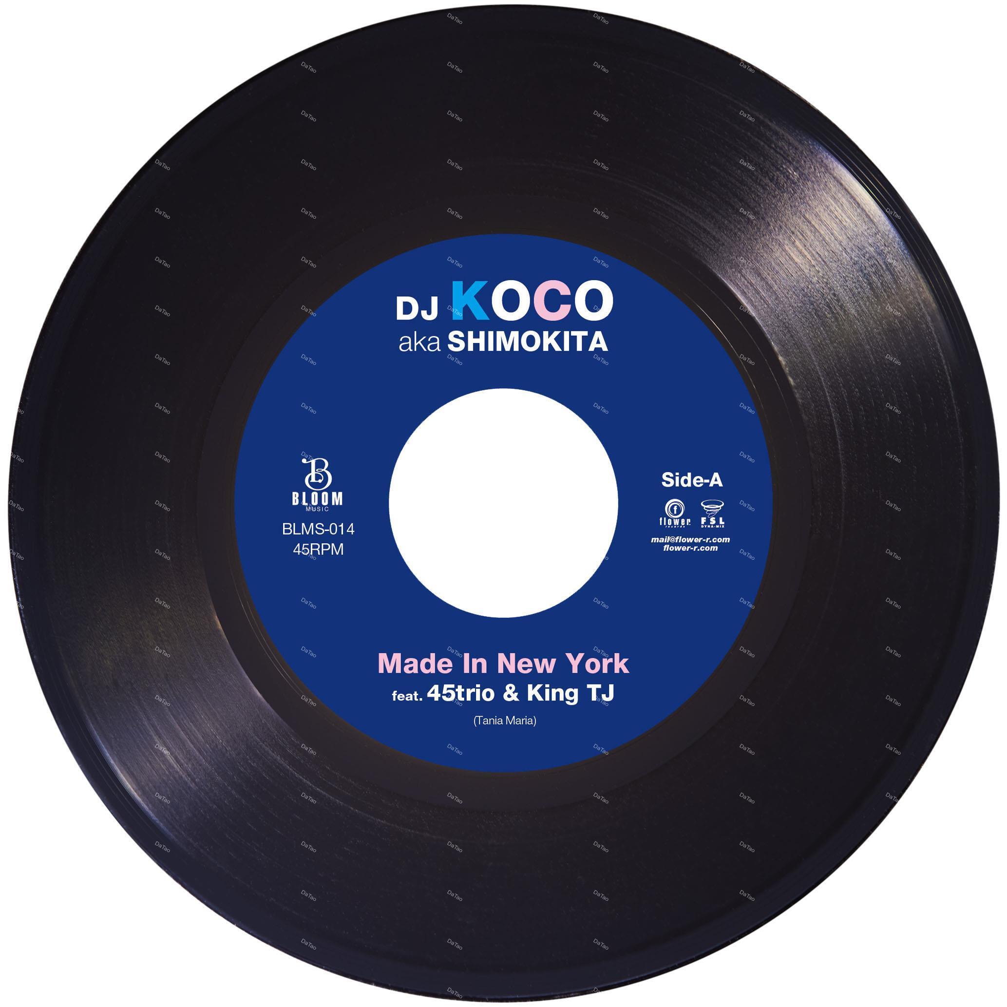 【全新黑膠45轉7吋單曲】DJ KOCO aka SHIMOKITA – Made in New York - 大韜黑膠耳機